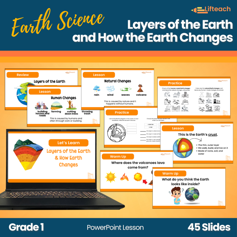 Layers Of The Earth & How Earth Changes Powerpoint Lesson - Lifteach